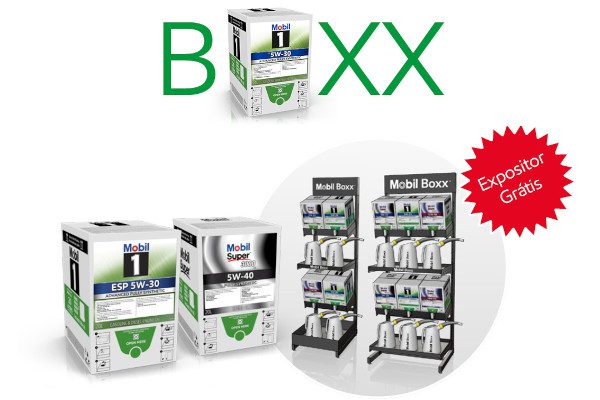 Mobil está a oferecer expositor e jarros na compra de Mobil Boxx ...